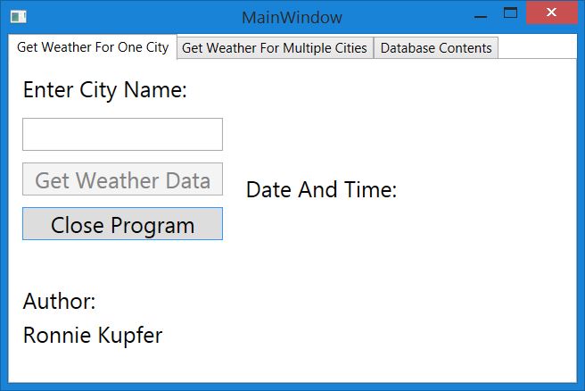 Open Weather Map Application